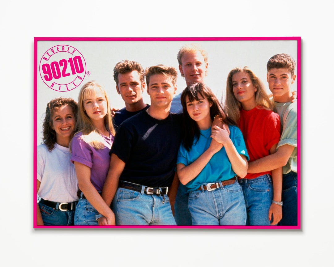 Digital File - Beverly Hills 90210 Poster - Kelly, Brandon, Brenda ...