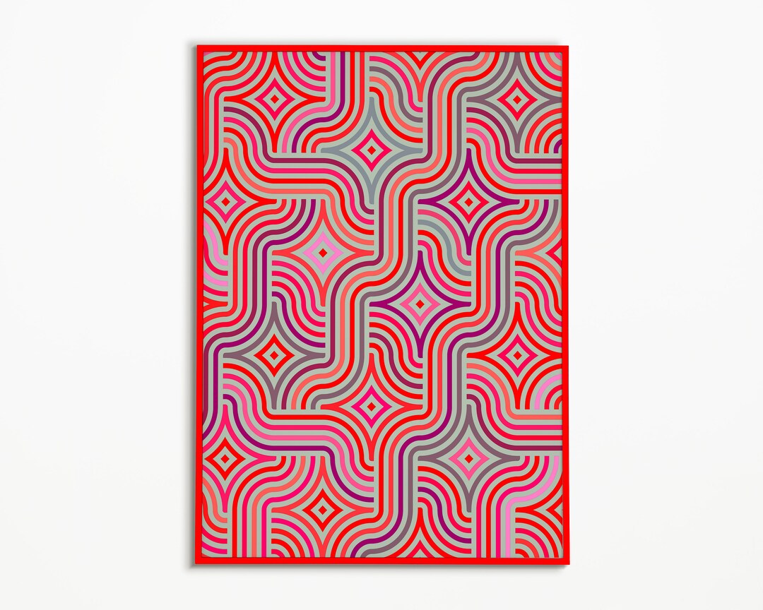 Digital File - Maze Art Print Poster - Pop Art, Procreate, Pattern ...