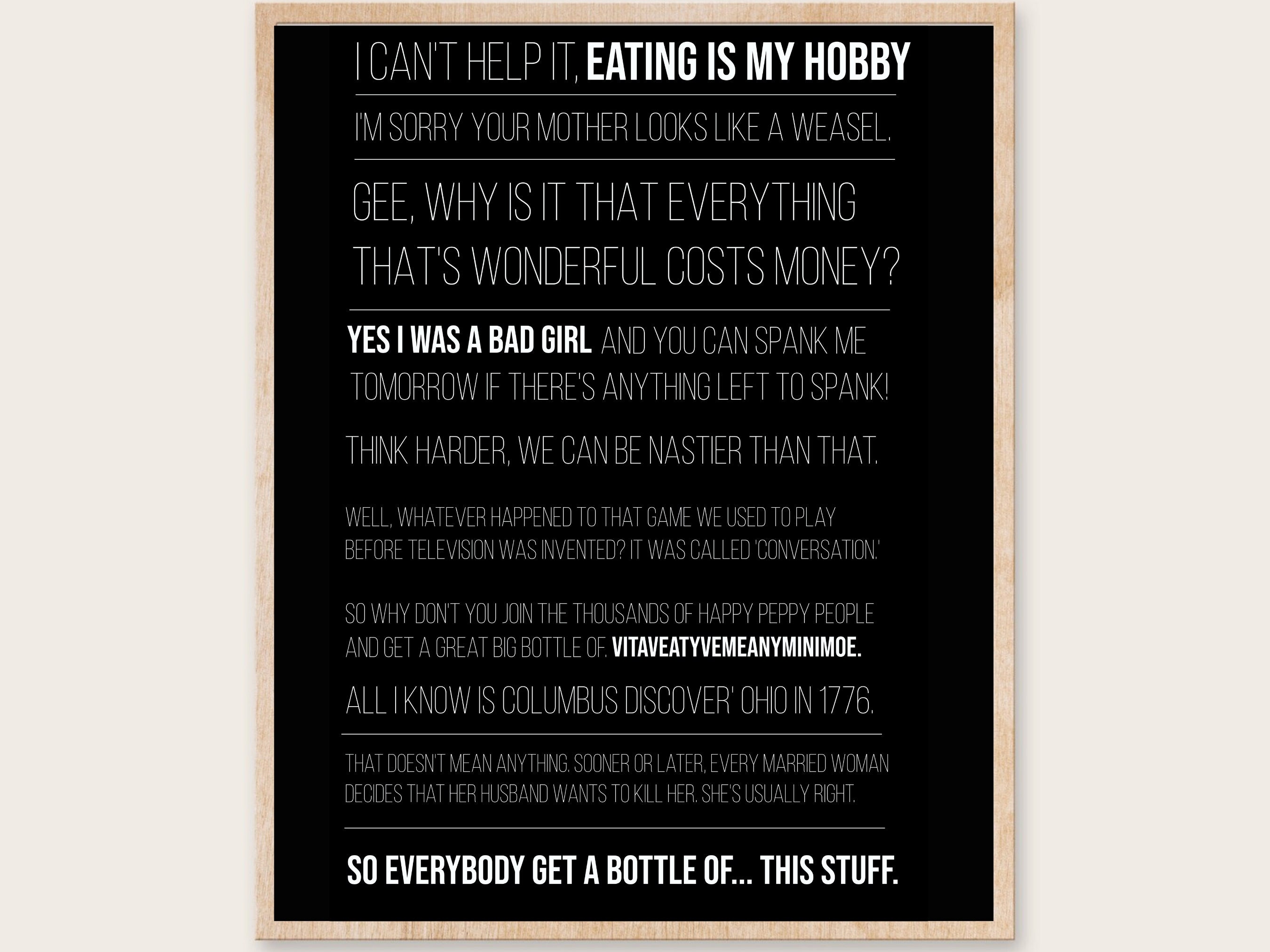 Digital File I Love Lucy Quotes Poster - Etsy