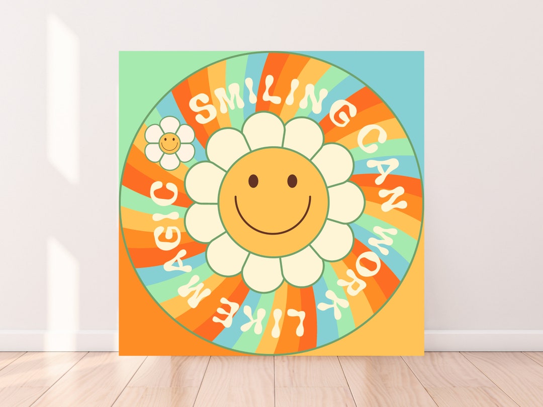 Smiling Can Work Like Magic Art Print Poster - Pop Art, Procreate ...