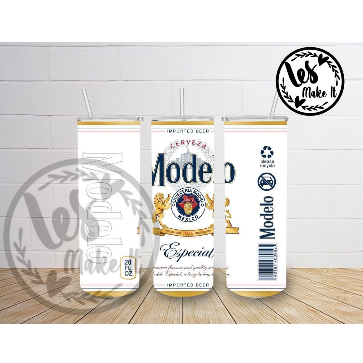 Modelo Tumbler With Chamoy Drip, Beer Tumbler, Modelo, Tumbler, Beer ...