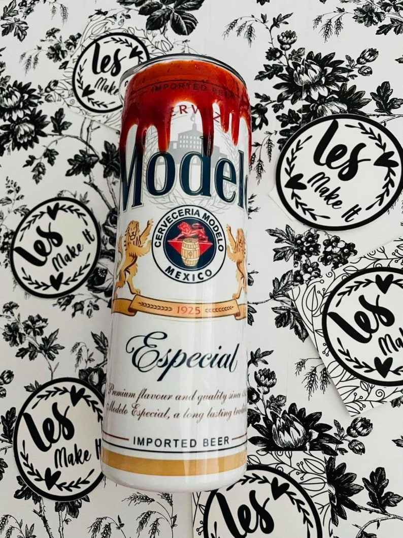 Modelo Tumbler With Chamoy Drip, Beer Tumbler, Modelo, Tumbler, Beer ...