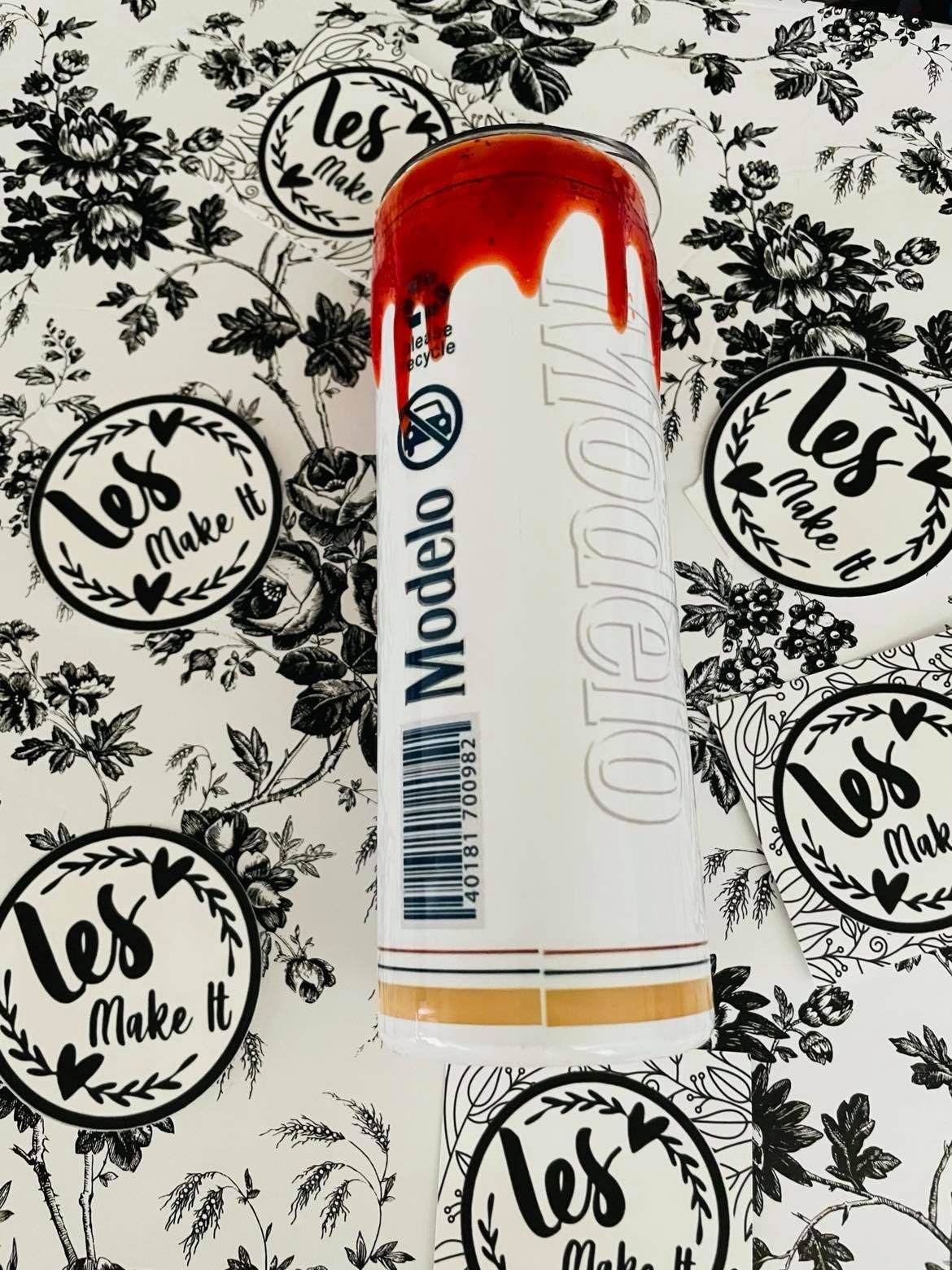 Modelo Tumbler With Chamoy Drip, Beer Tumbler, Modelo, Tumbler, Beer ...