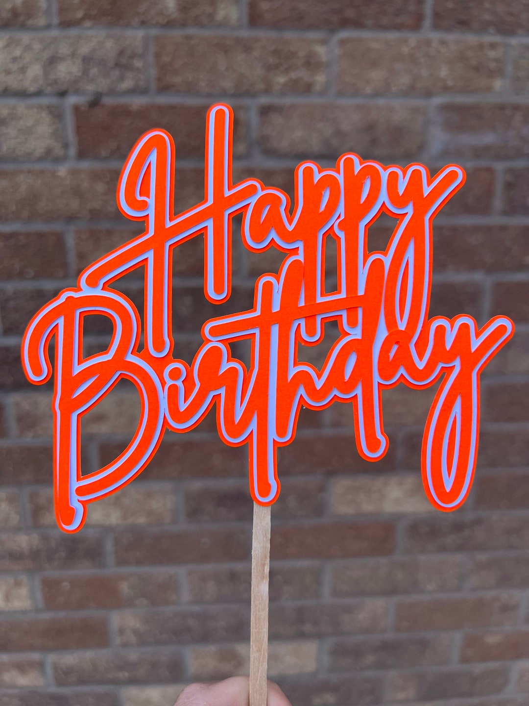 Neon Birthday Cake Topper Neon Birthday Party 80s Party Rave Party ...