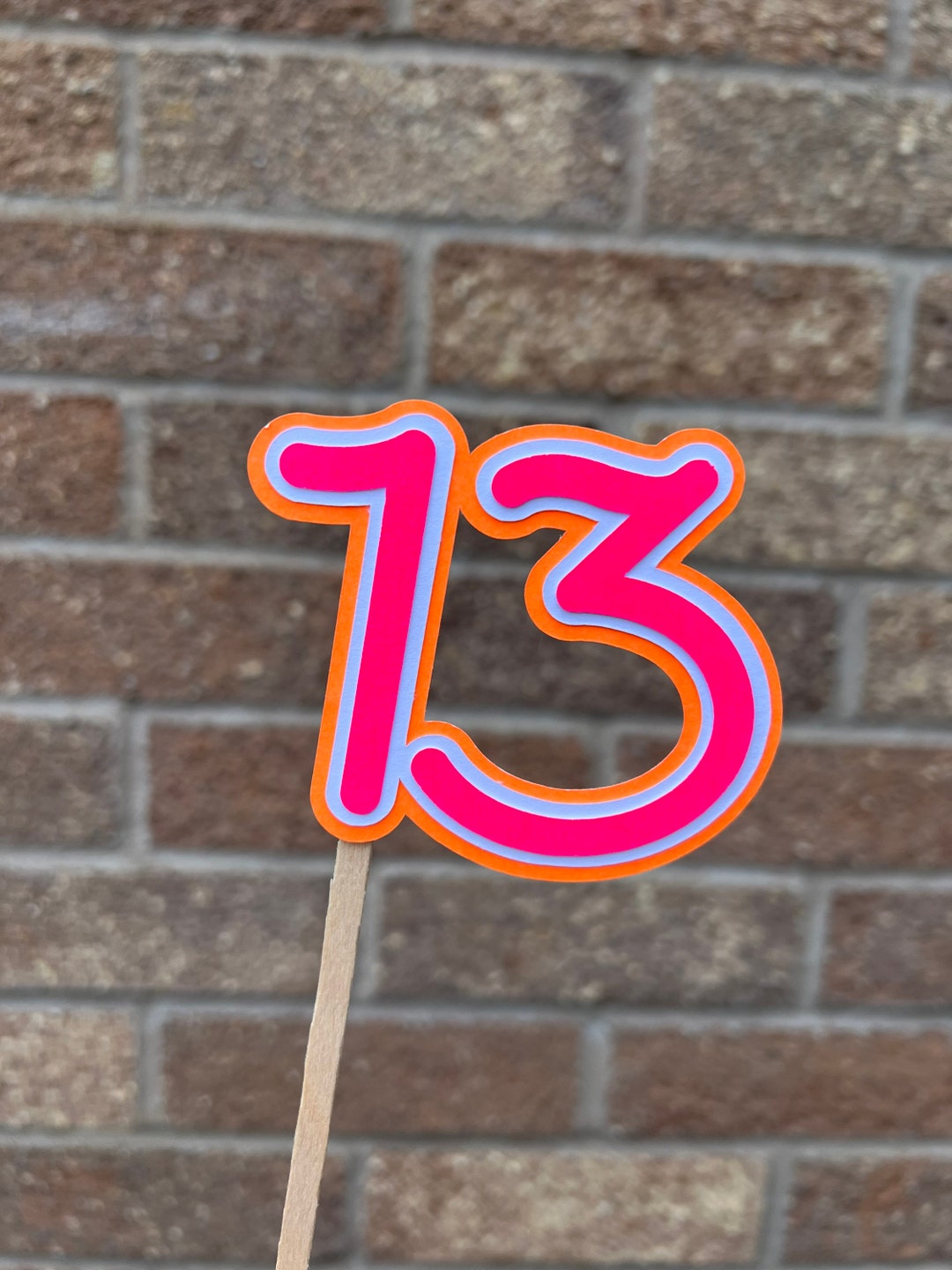 Neon Number Cake Topper Neon Neon Party Neon Birthday 90s Party Rave ...