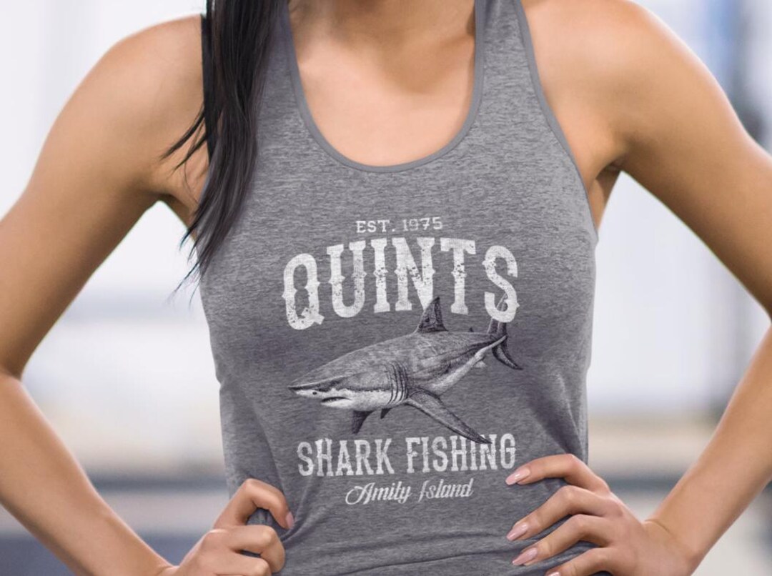 Jaws Movie QUINT'S SHARK FISHING Top Selling Items, Jaws Shark Shirt ...