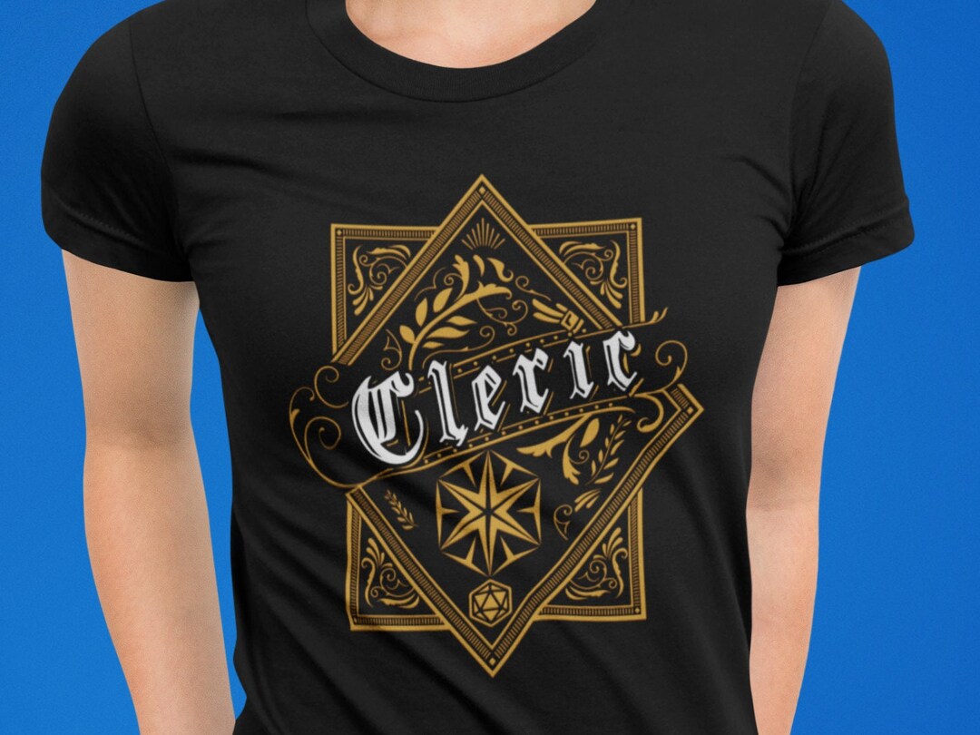 Dnd CLERIC Shirt Dungeon & Dragons Cleric, Dungeon Master Gifts, Dnd ...