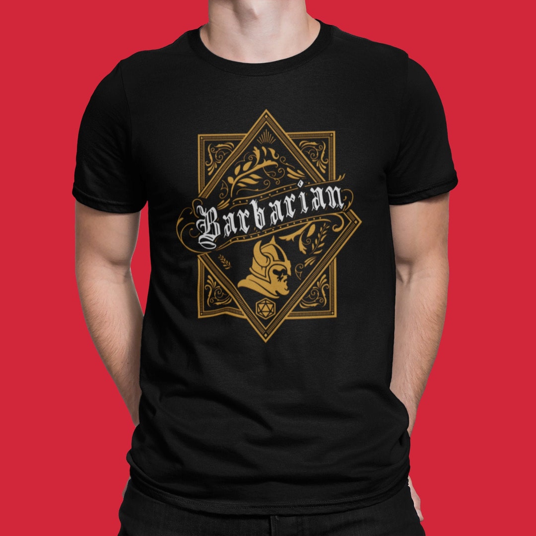 Dnd BARBARIAN CLASS Shirt dungeons & Dragons Shirt, Dungeon Master ...