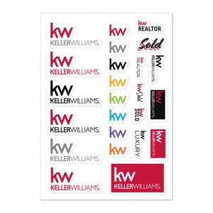 Keller Williams Realtor Stickers Sheet for Laptops, Notebooks, Folders ...