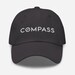Compass Embroidered Dad Hat Compass Dad Hat Embroidery - Etsy