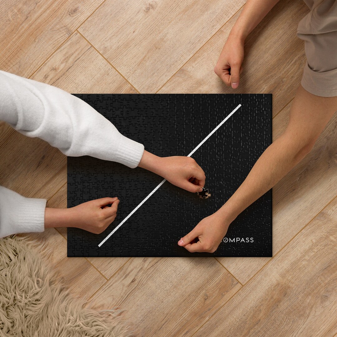 Compass Real Estate Jigsaw Puzzle, Client Gift - Etsy