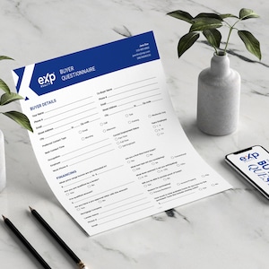 Exp Realty Buyer Questionnaire, Real Estate Template, Exp, Exp Realty ...