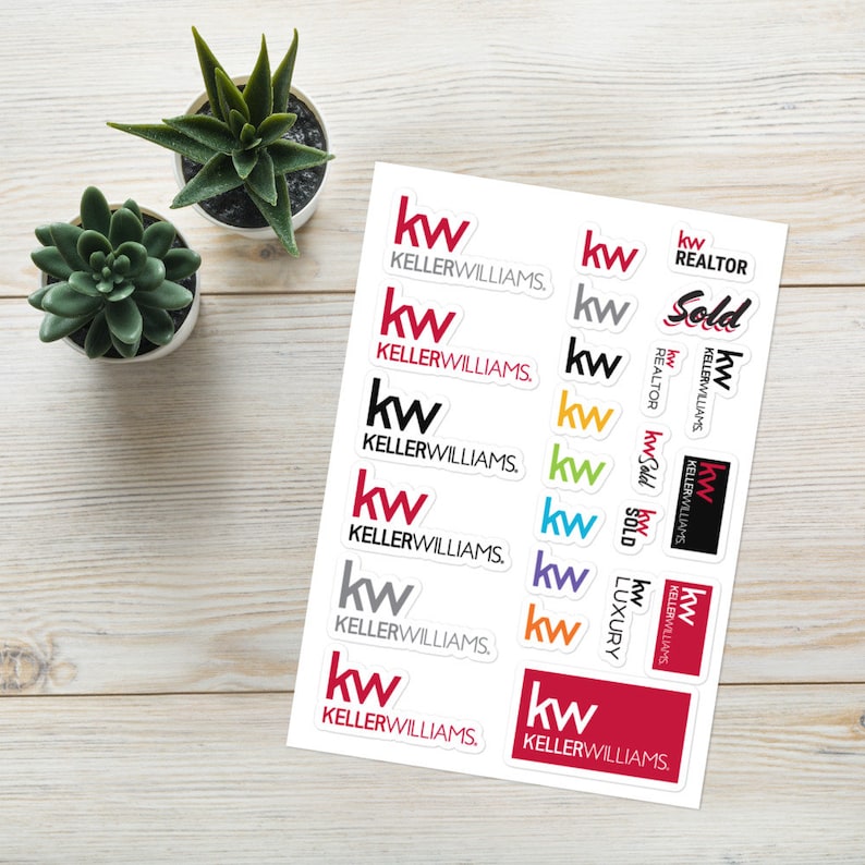 Keller Williams Realtor Stickers Sheet for Laptops Notebooks - Etsy
