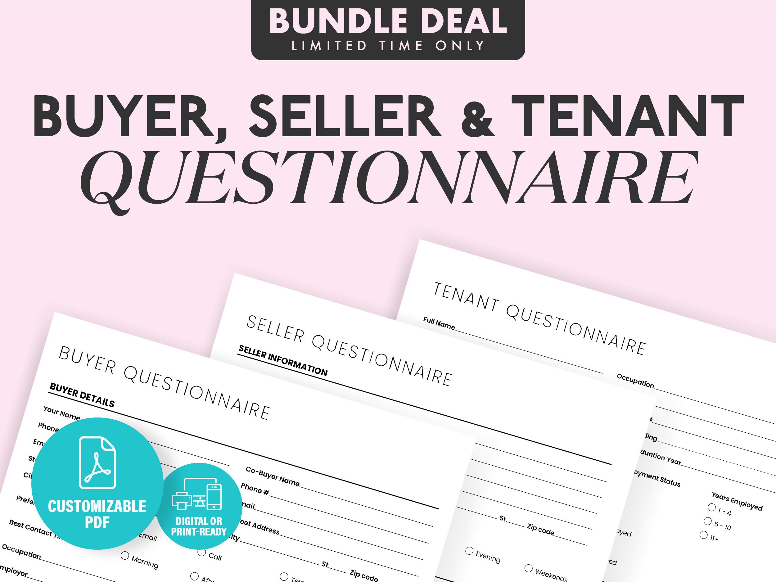 Templates Print Ready Century 21 Buyer & Seller Questionnaire Download ...