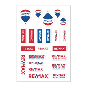 RE/MAX Stickers Sheet for Laptops, Notebooks, Folders, Remax Sticker ...