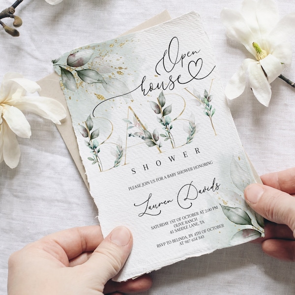 Open House Baby Shower Invitation - Etsy