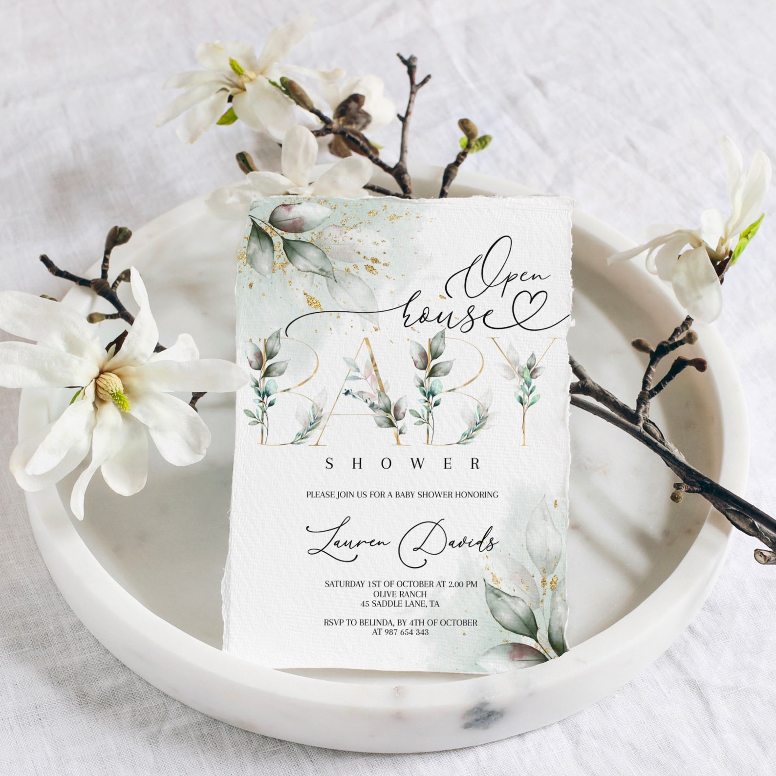 Open House Baby Shower Invitation. Open House Template for Baby Shower ...