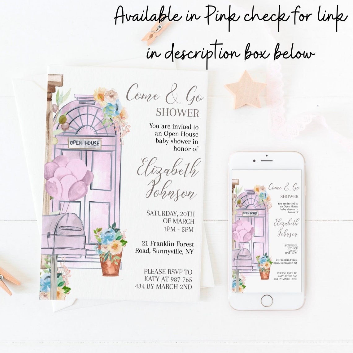 Open House Baby Shower Invitation. Open House Template for Baby Shower ...