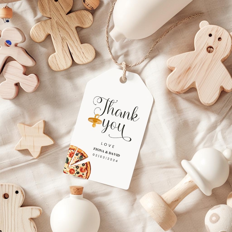 Pizza and Pacifier Baby Shower Invitation Bundle, Baby Shower Invite ...