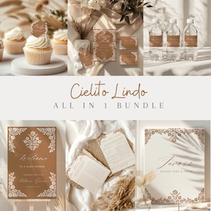 Cielito Lindo Baby Shower Invitation Bundle | Editable Templates ...