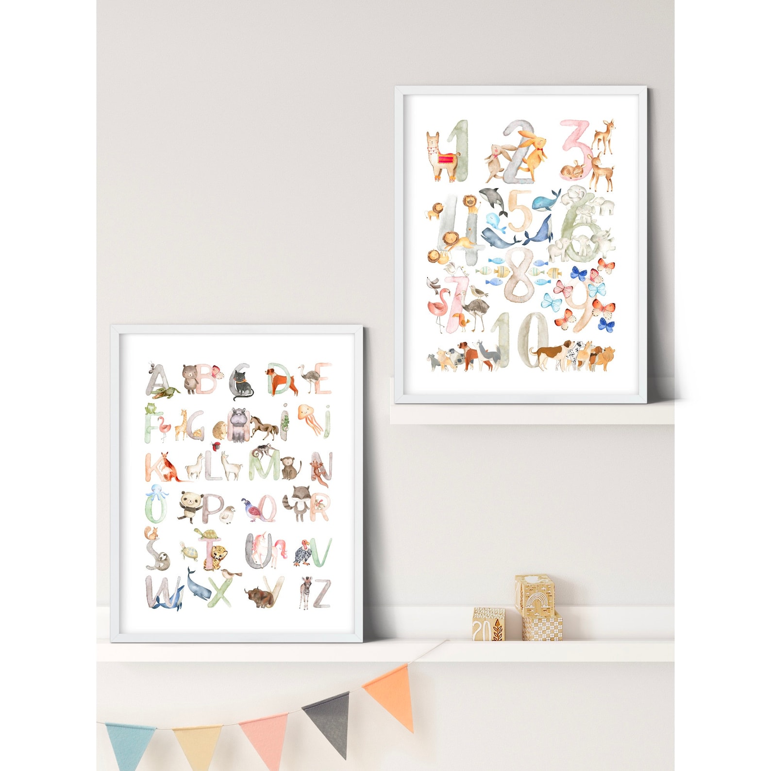 123 Poster Neutral Numbers Print for Homeschool and - Etsy New Zealand