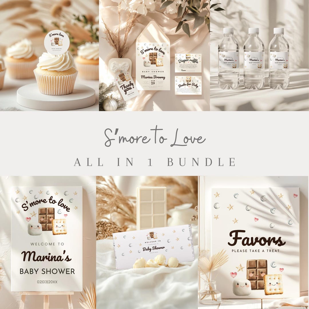 Adding Smore Love Baby Shower Party Bundle. Including S'mores Baby ...