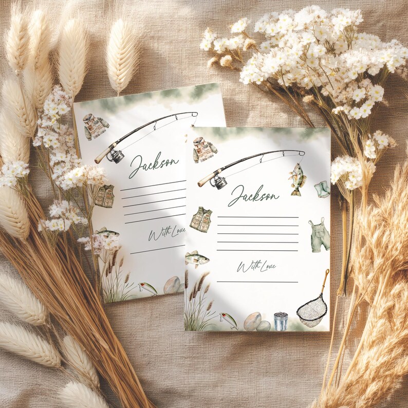 Editable Fishing Time Capsule Sign and Cards | the Big One Birthday ...