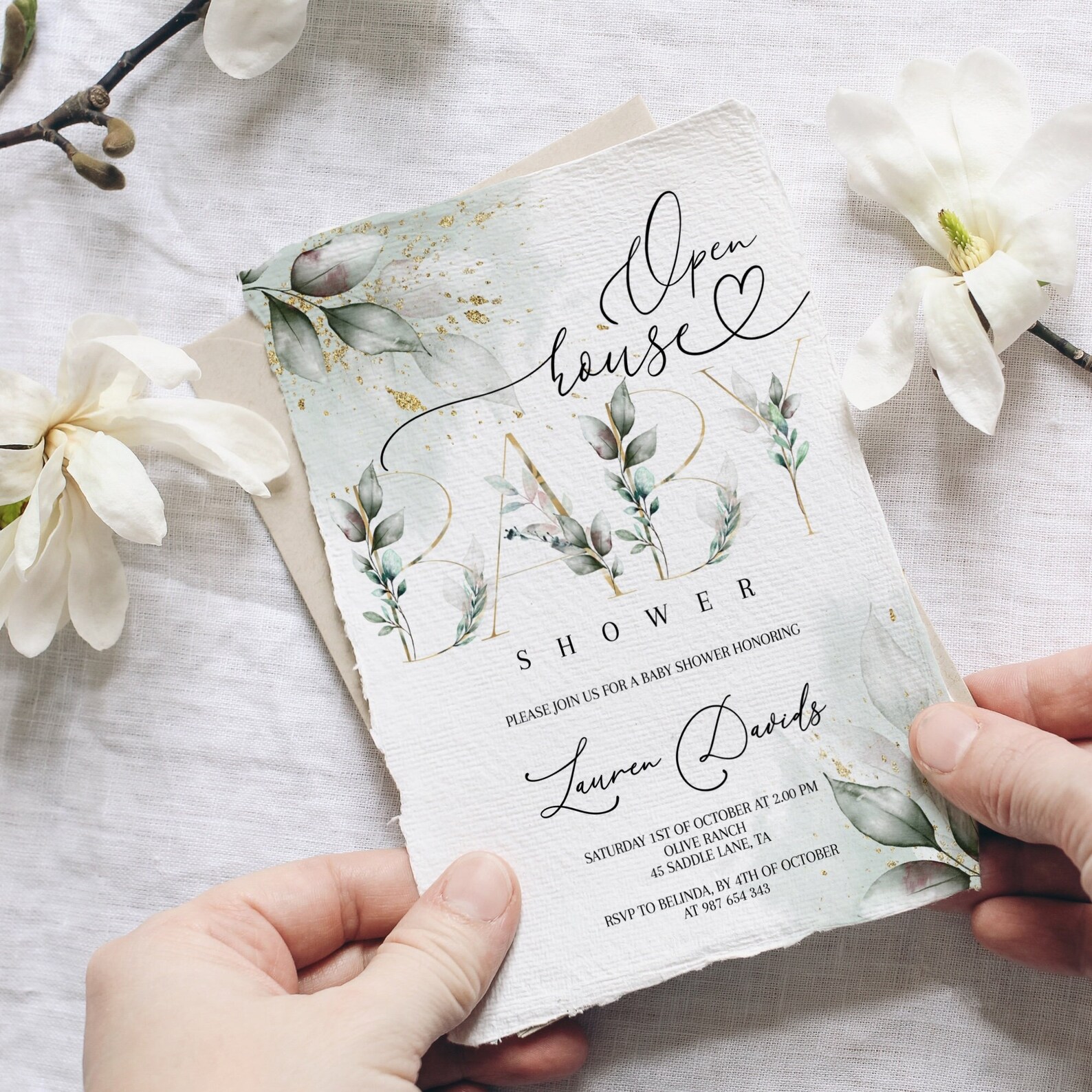 Open House Baby Shower Invitation. Open House Template for Baby Shower ...