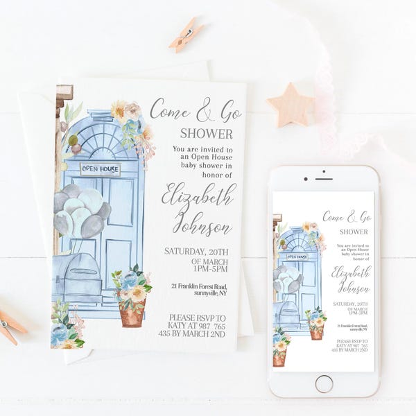 Open House Baby Shower Invitation - Etsy