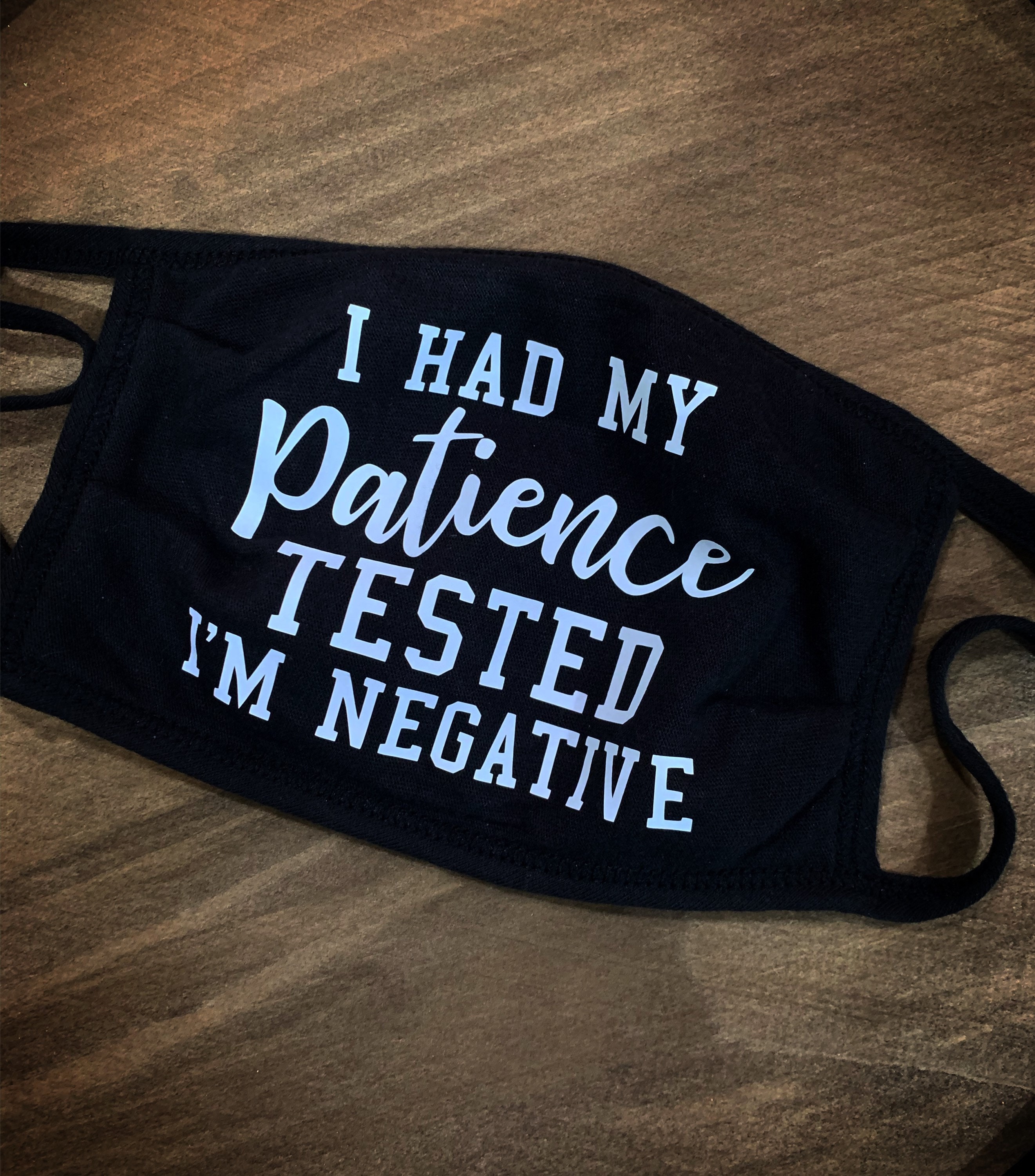 Mask Funny Mask Patience Tested Face Mask Stocking Stuffer - Etsy
