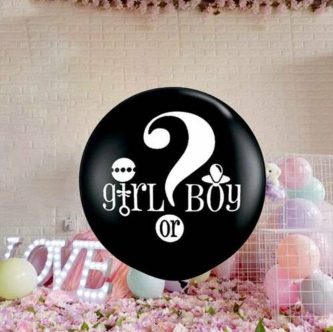 Gender Latex Balloon With Confetti for Baby Shower, Pee Party, Birth ...