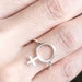 Sterling Silver Female Symbol Ring, Feminist Symbol Ring, Venus Symbol ...