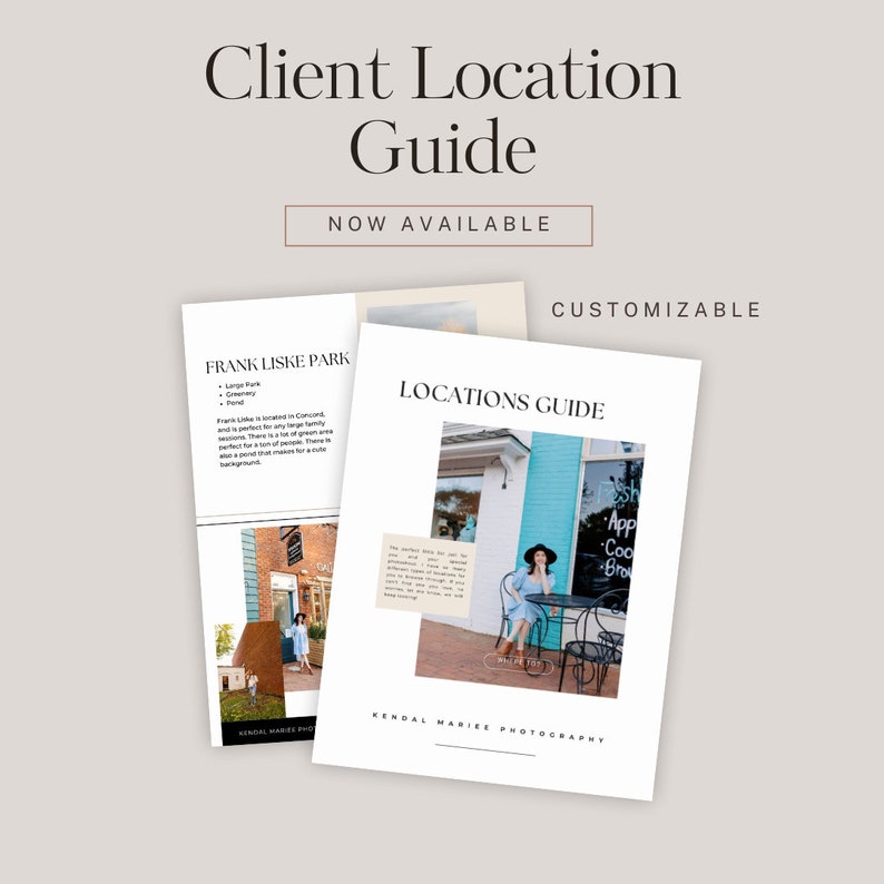 Customizable Canva Locations Guide for Photographers - Etsy