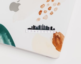 Charlotte,nc Skyline Sticker - Etsy