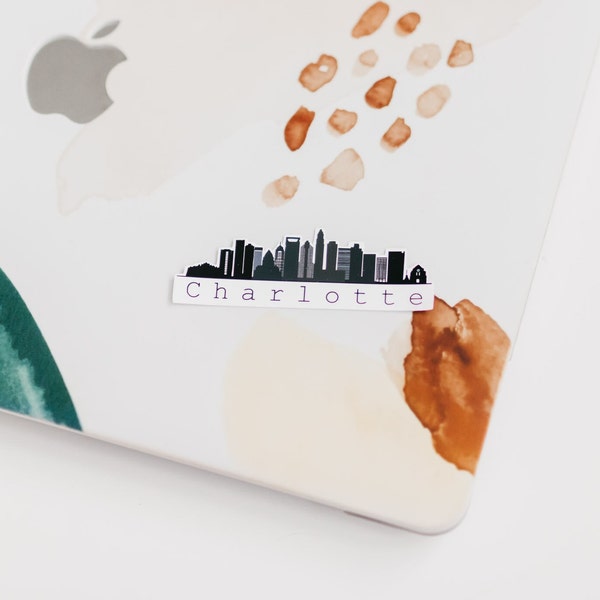 Charlotte Skyline - Etsy