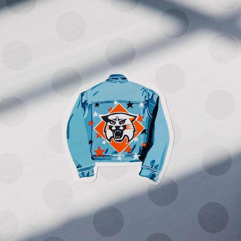 College Jean Jacket - Etsy