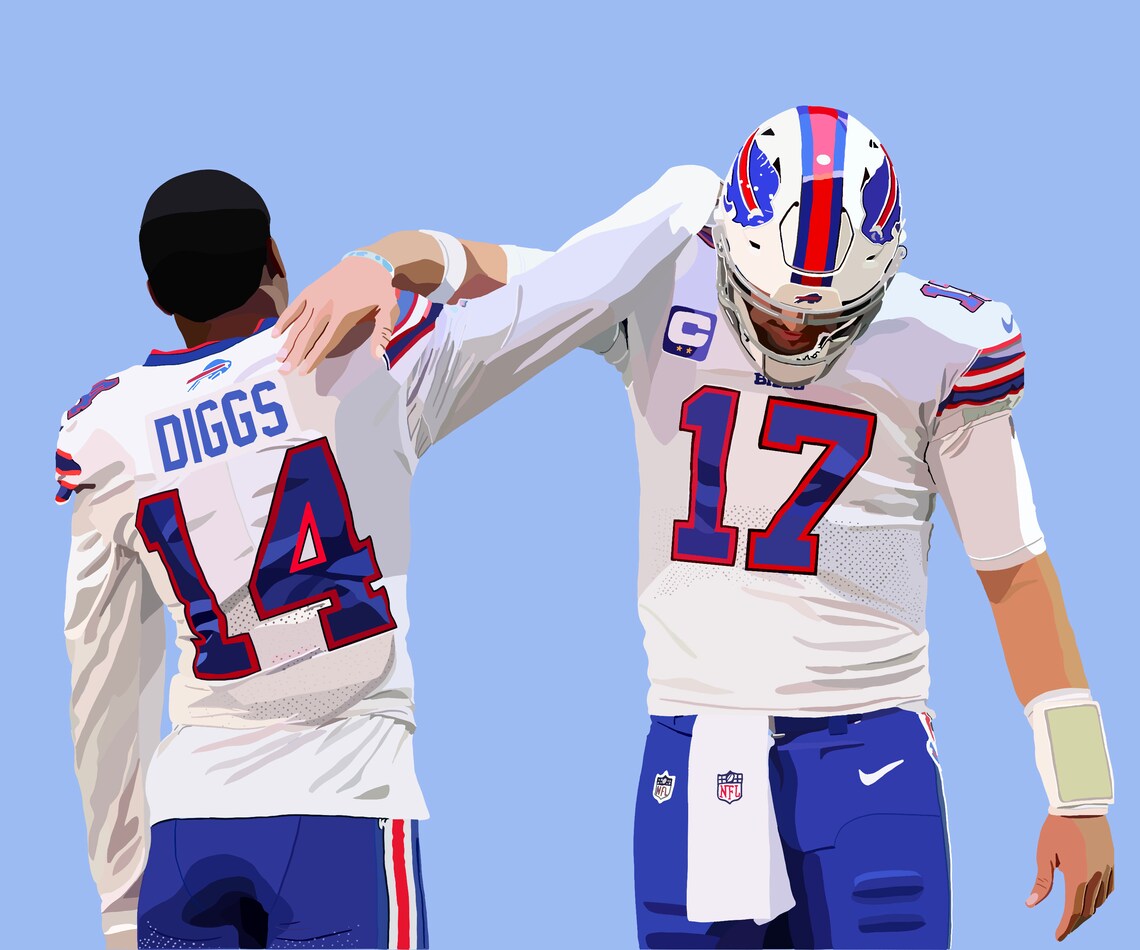 Allen and Diggs Sticker Buffalo Sticker Buffalo Go Bills - Etsy