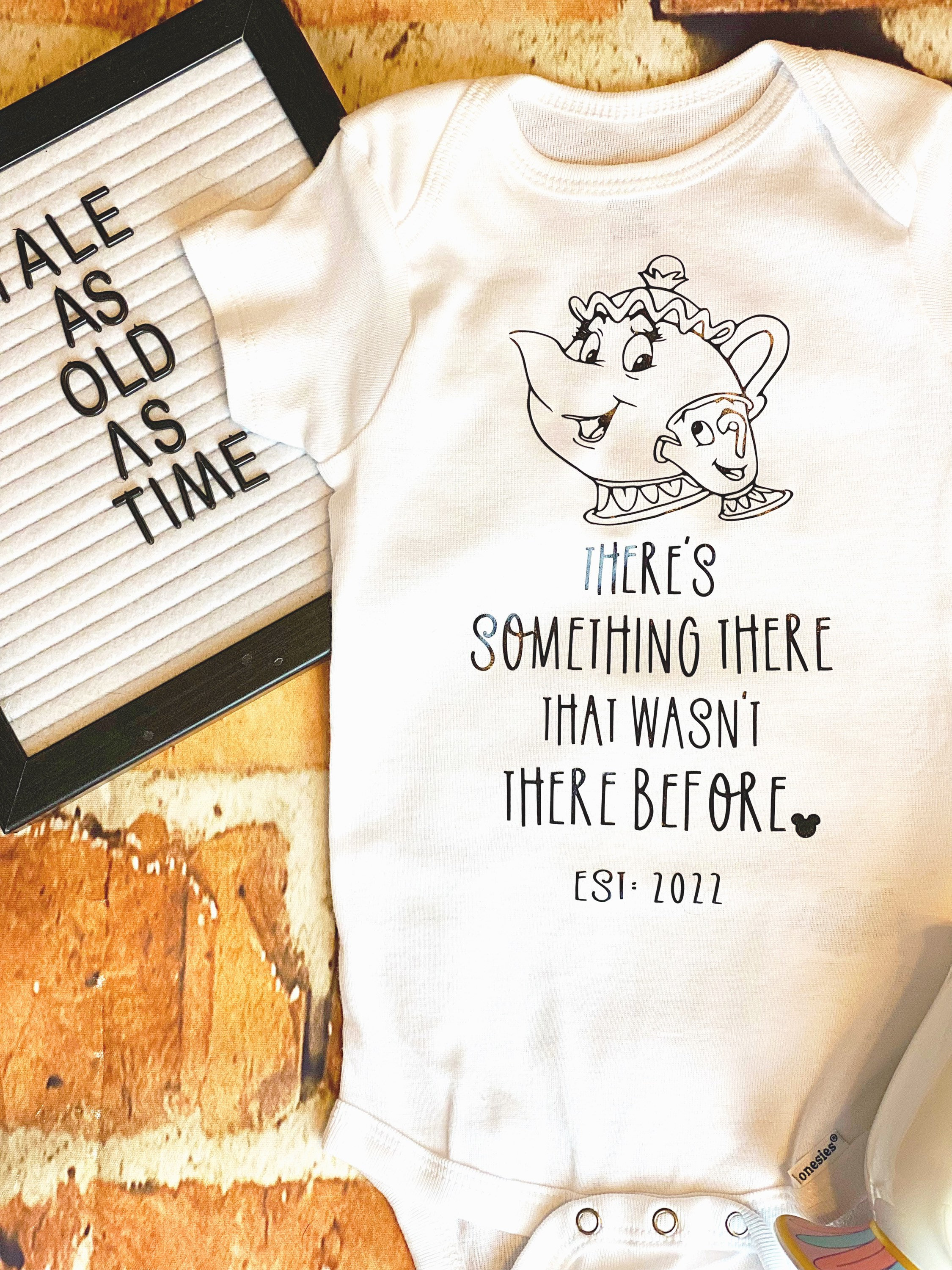 Beauty and the Beast / pregnancy announcement / Disney baby / | Etsy