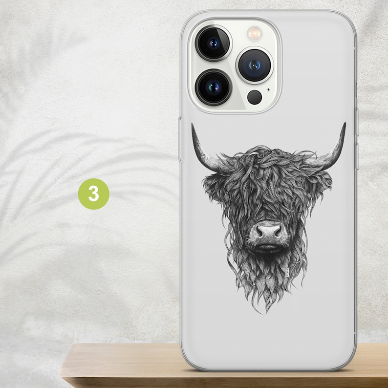 Highland Cow Phone Case Scottish Cow Case for Iphone 13 12 - Etsy UK