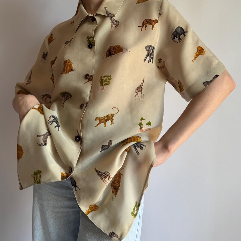 Animal Prints Blouses - Etsy