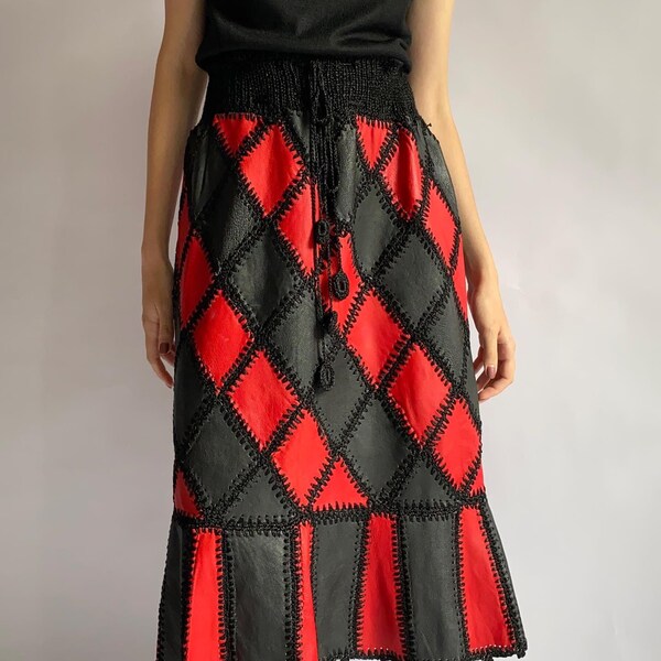 Patchwork Skirt - Etsy