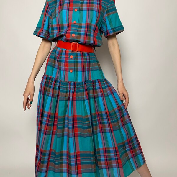 Checkered Dress - Etsy