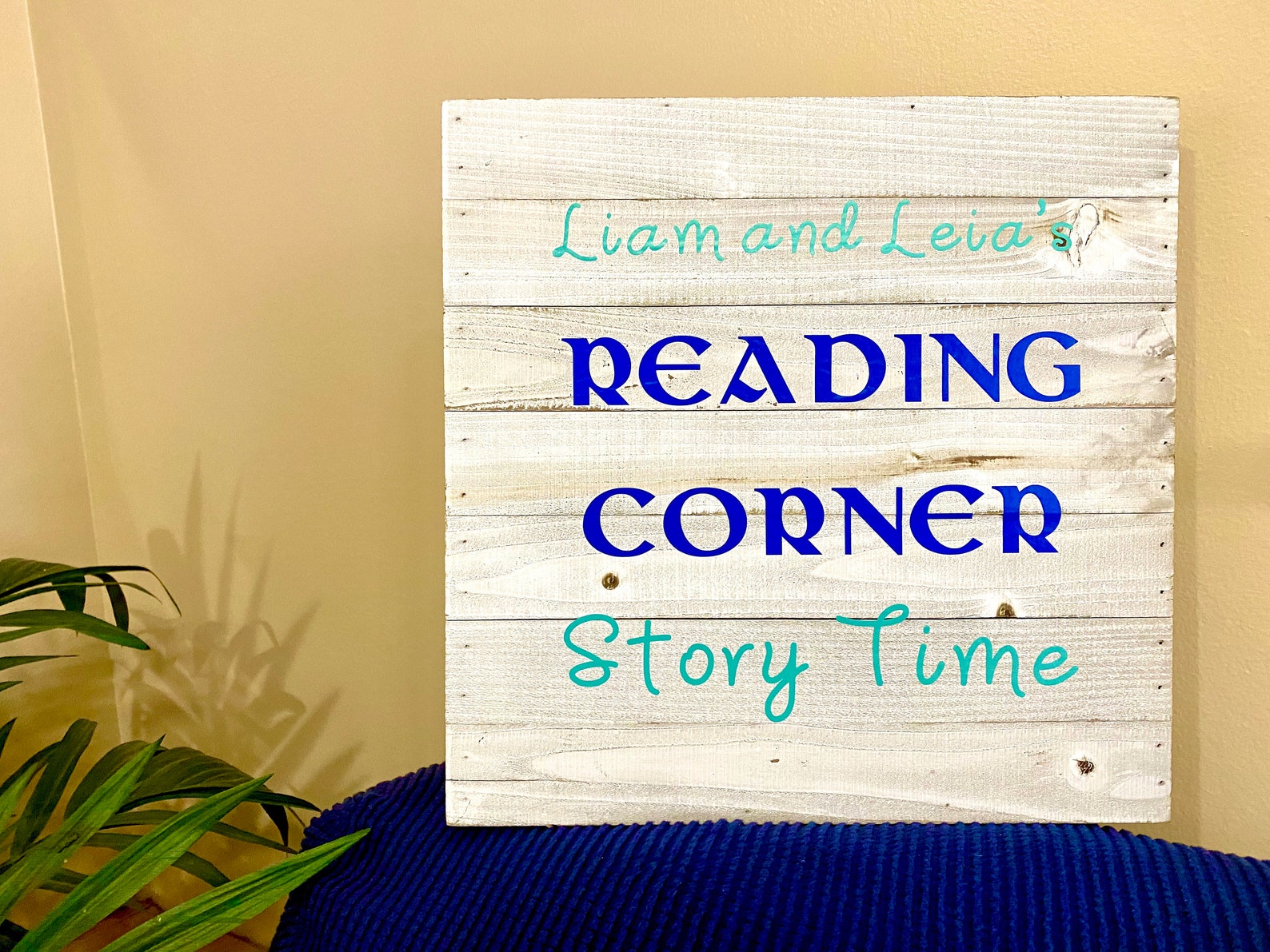 Reading Corner Story Time Personalized Wood Sign Wall | Etsy