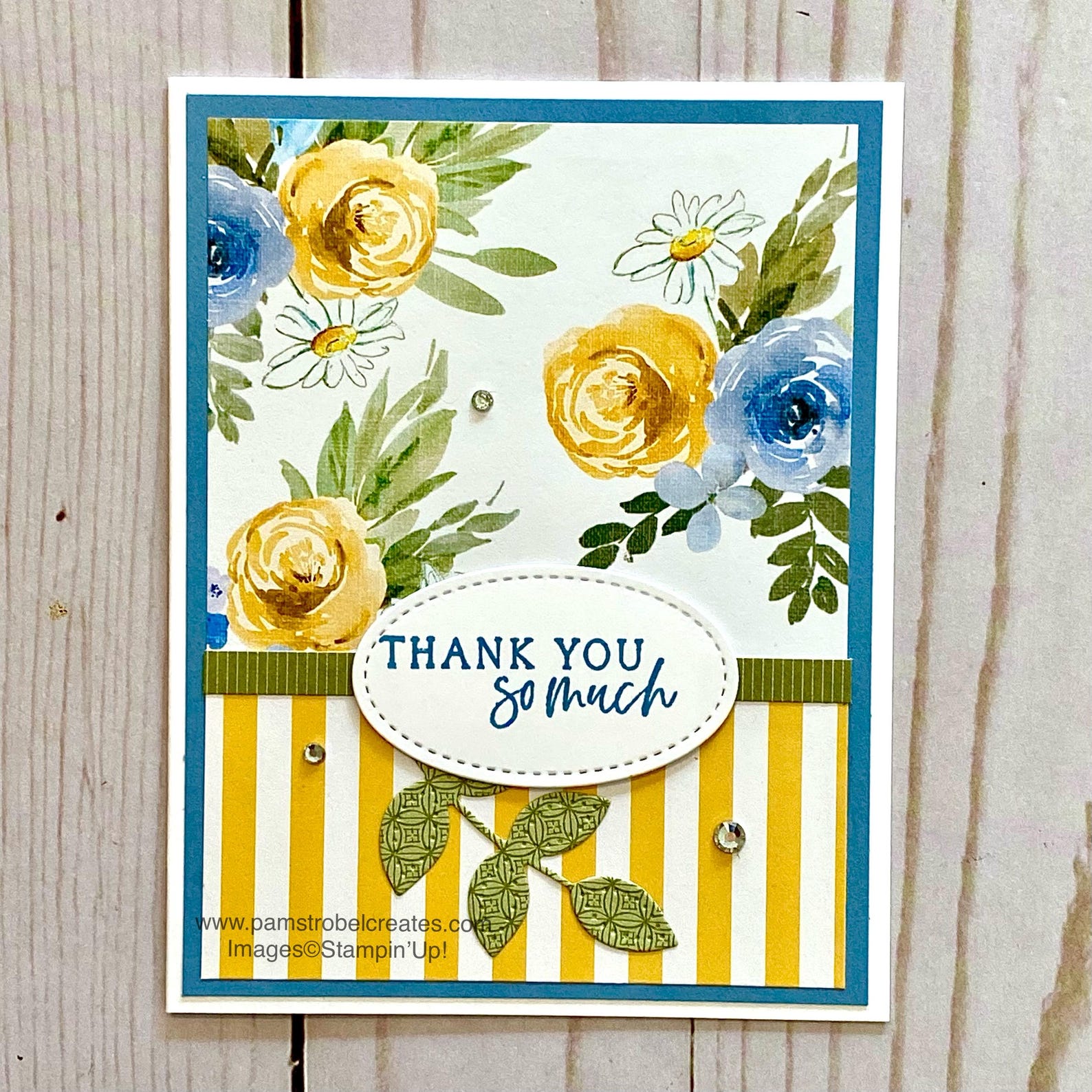 Spring Fresh Florals Choose Your Sentiment, Handmade Greeting Card ...