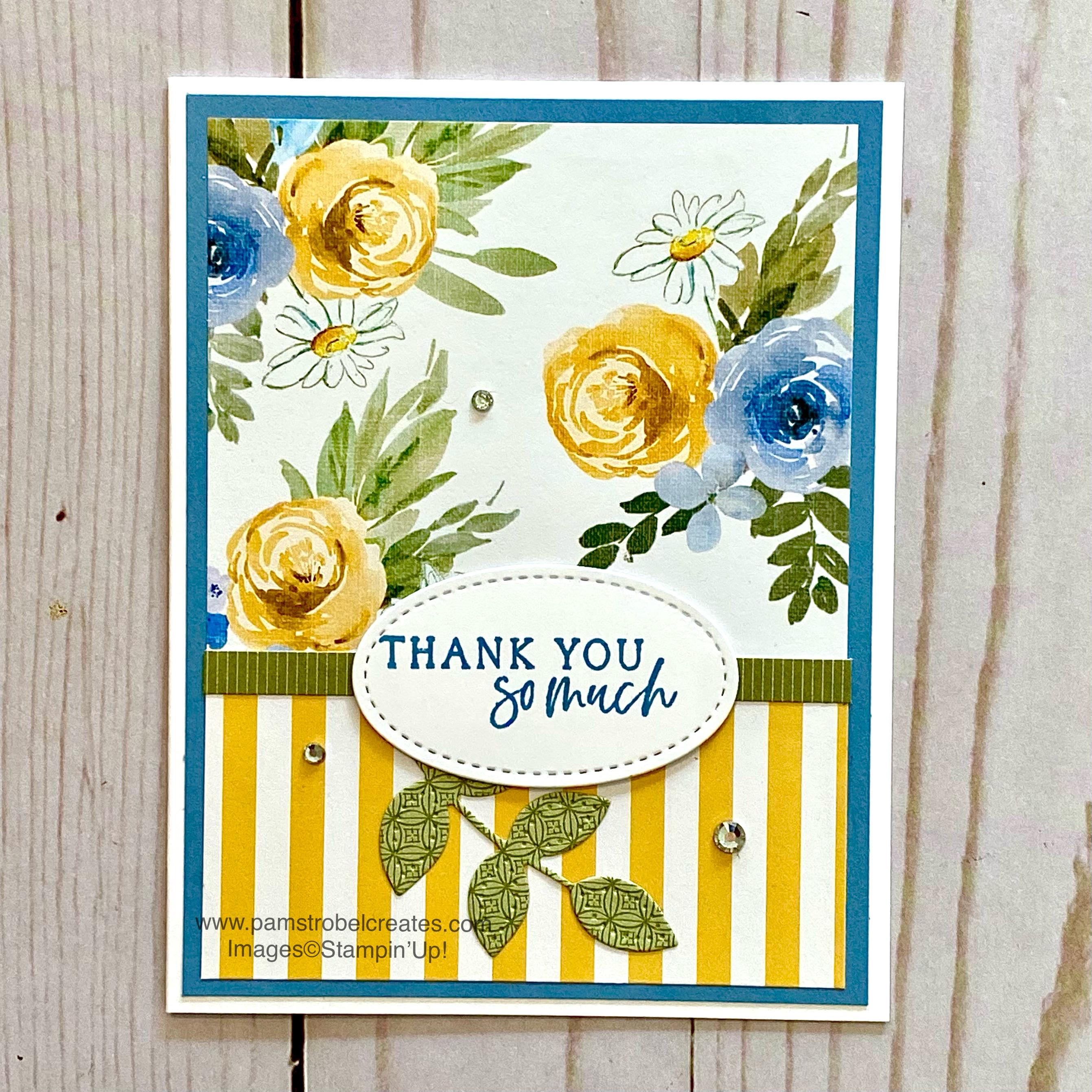 Spring Fresh Florals Choose Your Sentiment, Handmade Greeting Card ...