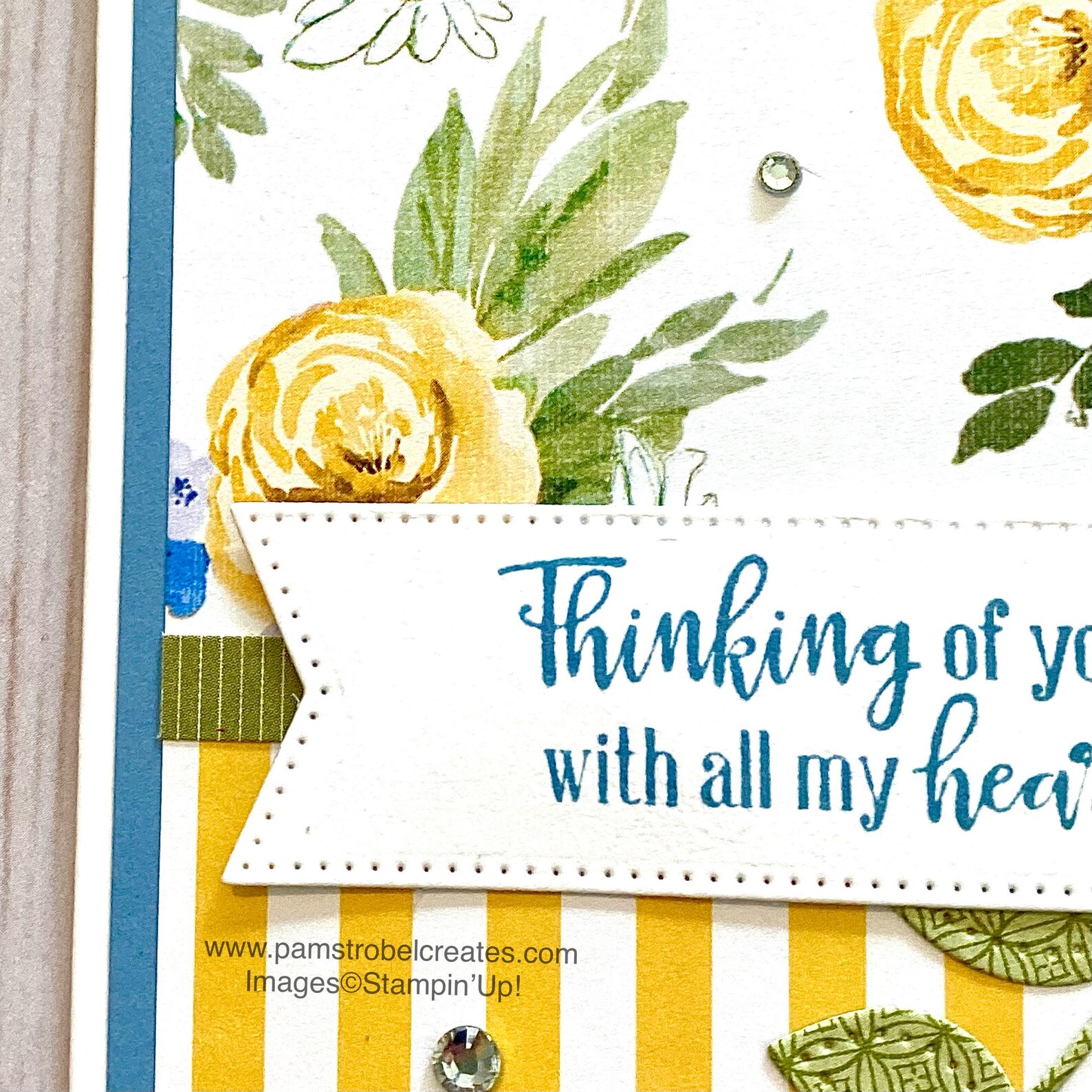 Spring Fresh Florals Choose Your Sentiment, Handmade Greeting Card ...