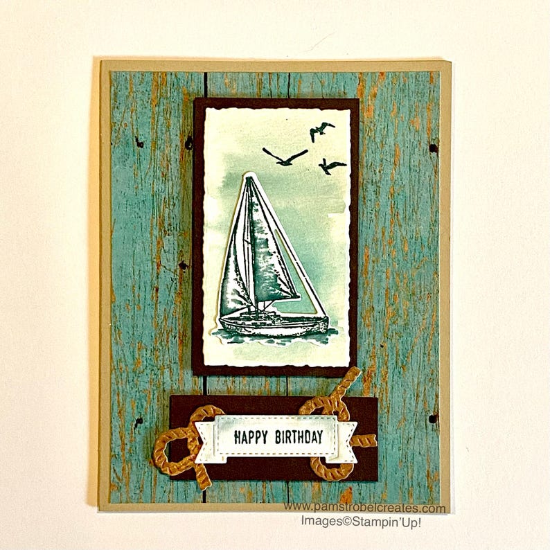 Nautical Birthday, Sailing, by the Ocean Cards, Handmade Card, Stampin ...