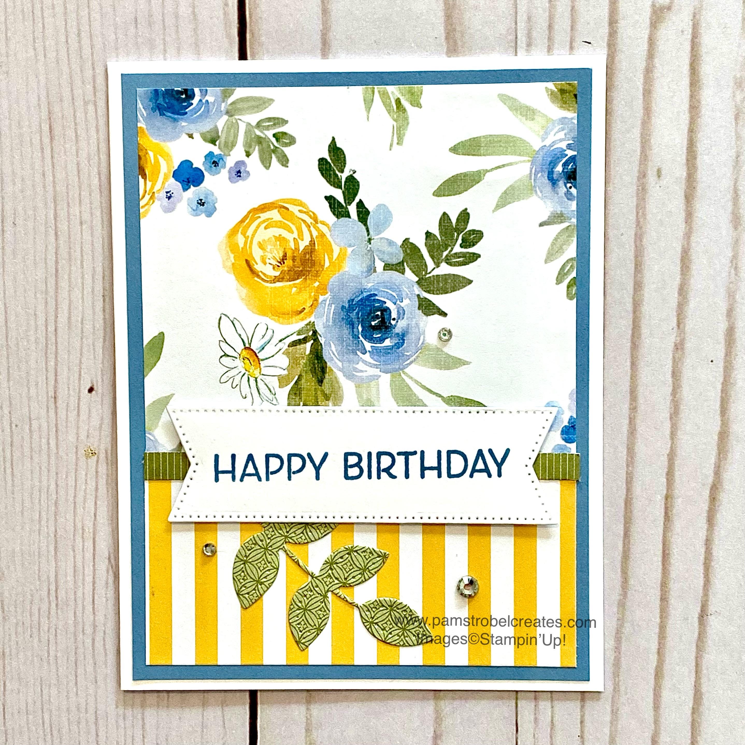 Spring Fresh Florals Choose Your Sentiment, Handmade Greeting Card ...