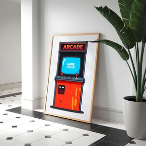 Retro Arcade Framed Poster - Vintage Gaming Art - Perfect Gift for ...