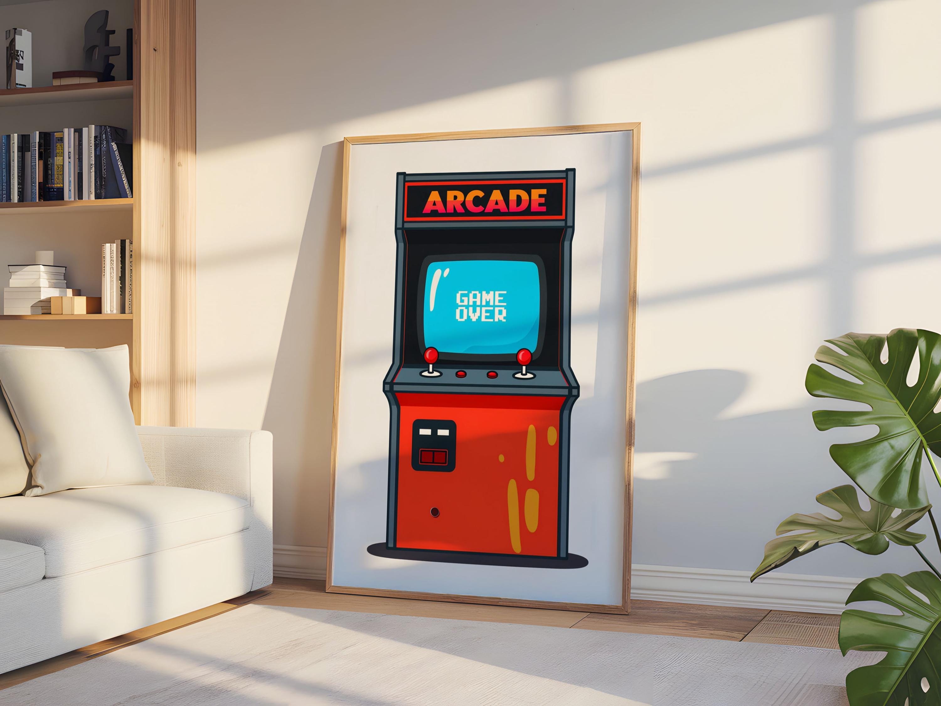 Retro Arcade Framed Poster - Vintage Gaming Art - Perfect Gift for ...